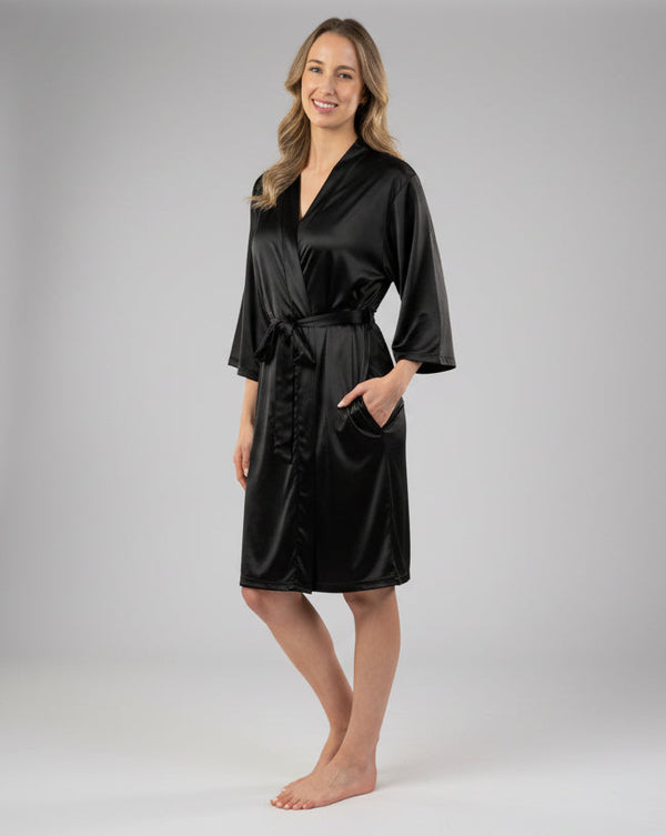 Patricia Black Roses Robe - Midnight Magic Lingerie